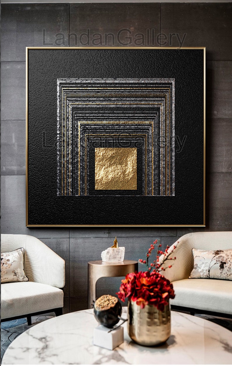Gold Metallic Glossy Texture, Square Pattern, Abstract Shiny Background ...