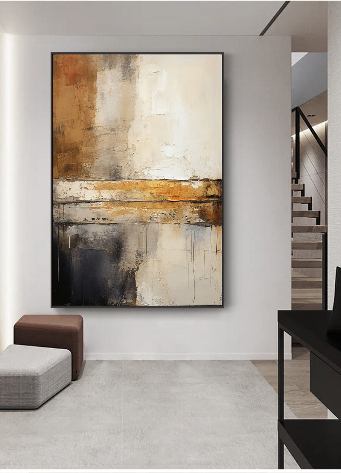 Artistic Wall Art Deco: Grey Background, Luxury Painting, Digital Print ...