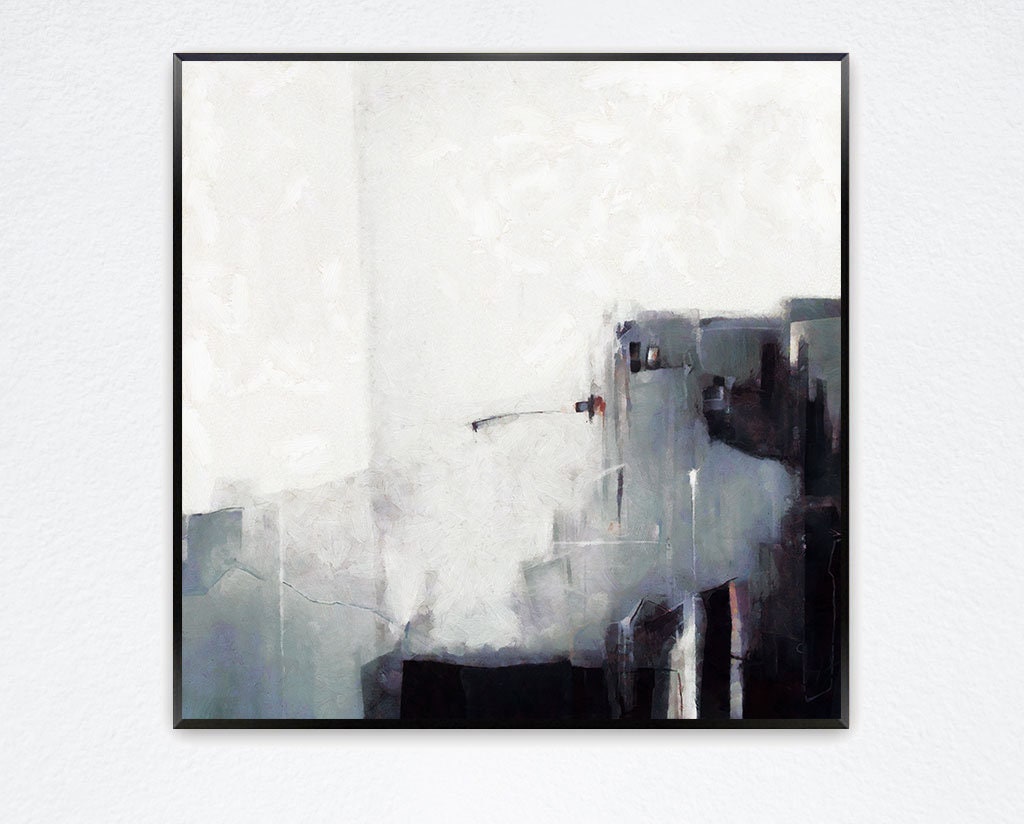 Abstract Large Watercolor Painting Print Square Art | Etsy