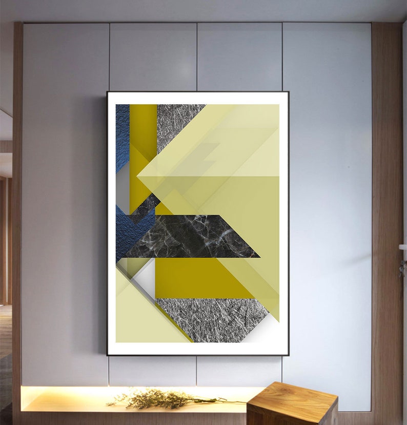 Abstract Art Print Gold Geometric Print Geometric Print - Etsy