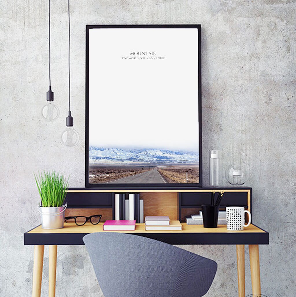 3 Sets of Open Mountain Road Print Scandinavian Print Home - Etsy