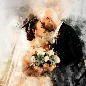 Custom Watercolor Splash Print From Photo for Wedding, Event, or ...
