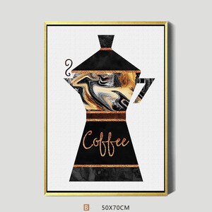 Abstract Set of 3 Coffee Machine, Coffee Poster, Coffee Artwork, Coffee ...