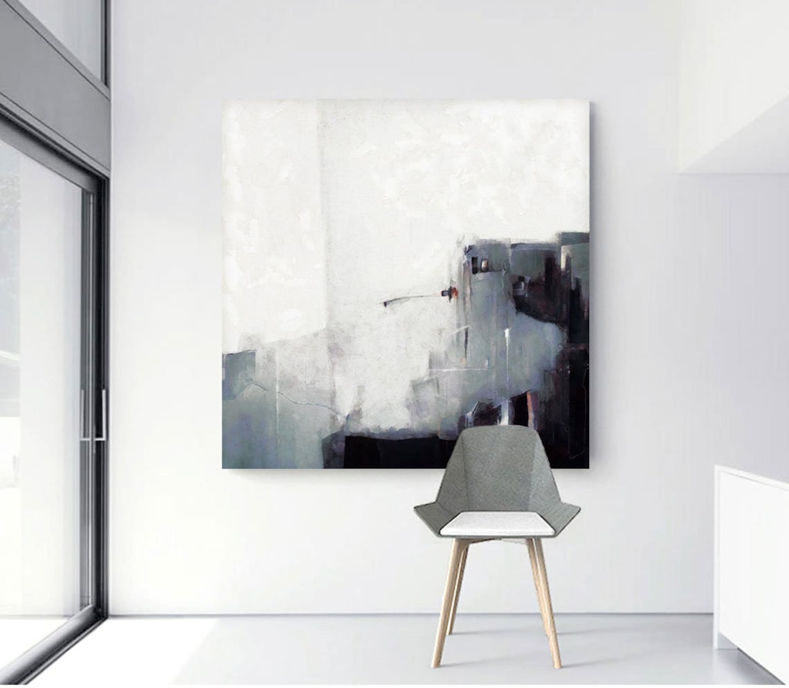 Abstract Large Watercolor Painting Print Square Art - Etsy