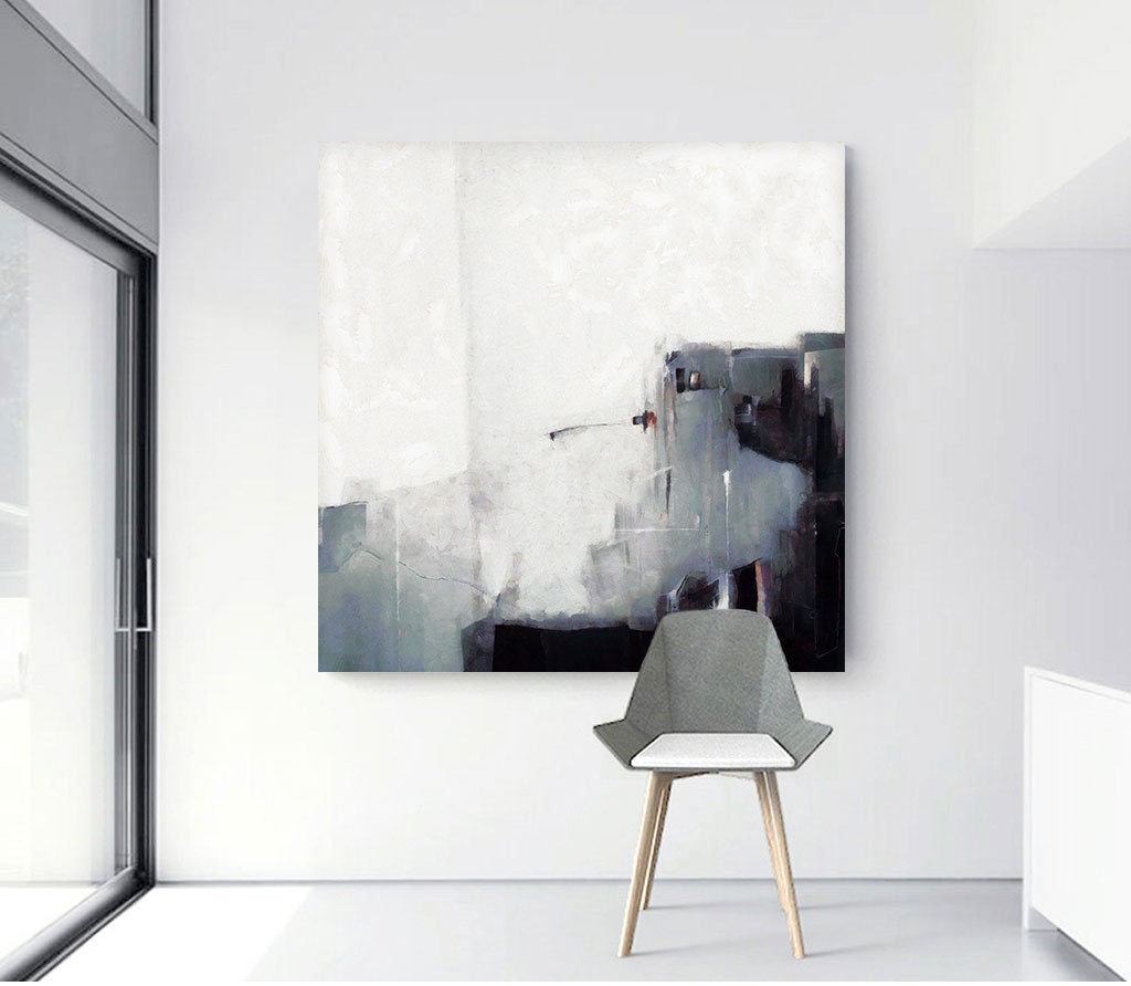 Abstract Large Watercolor Painting Print, Square Art Printable, Instant ...