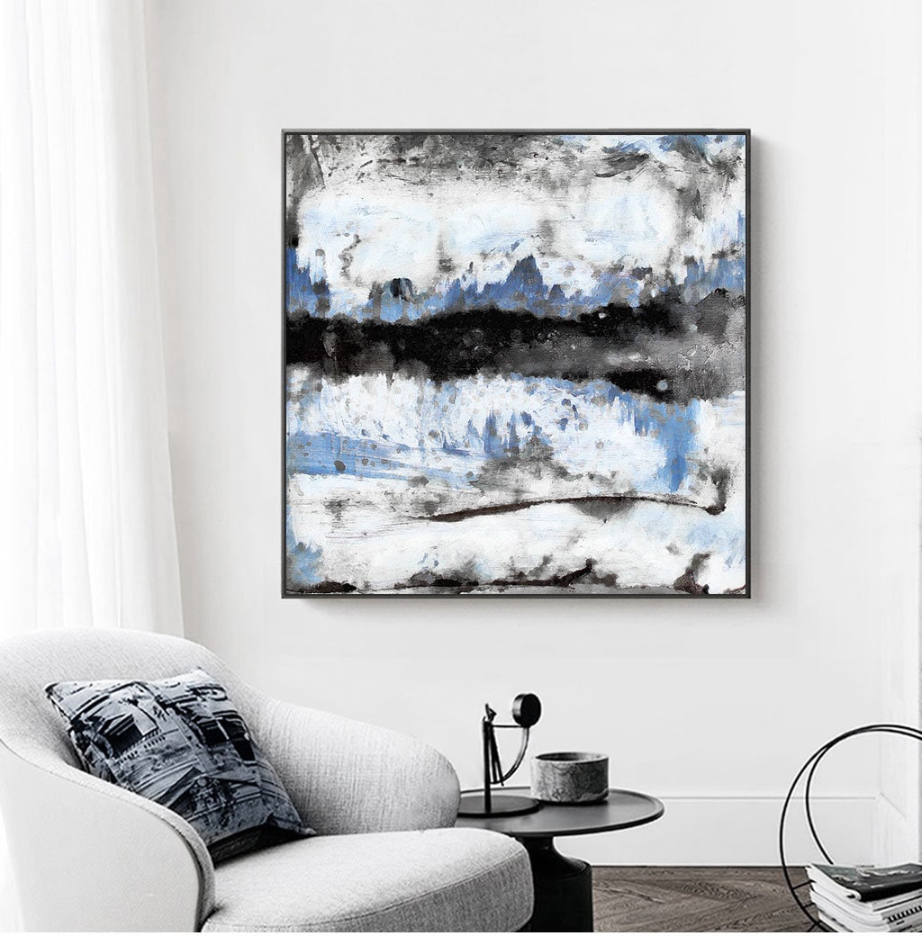Abstract Square Art Modern Minimalist Oil Painting Digital - Etsy