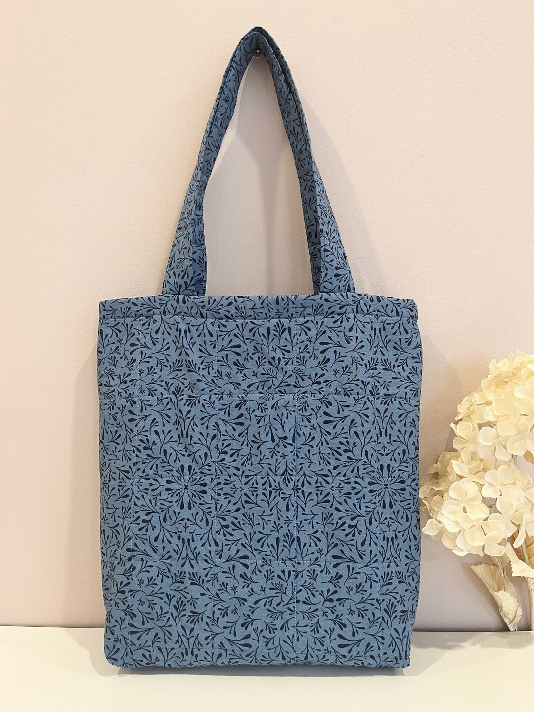 Quilted Tote Bag PDF Sewing Pattern and Tutorial / Quilted Tote Bag ...