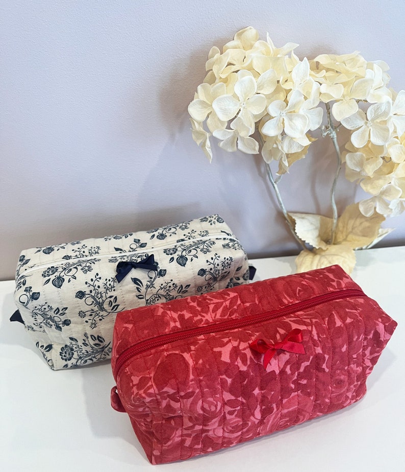 Makeup pouch PDF sewing pattern and tutorial/ Patron et tutoriel de ...