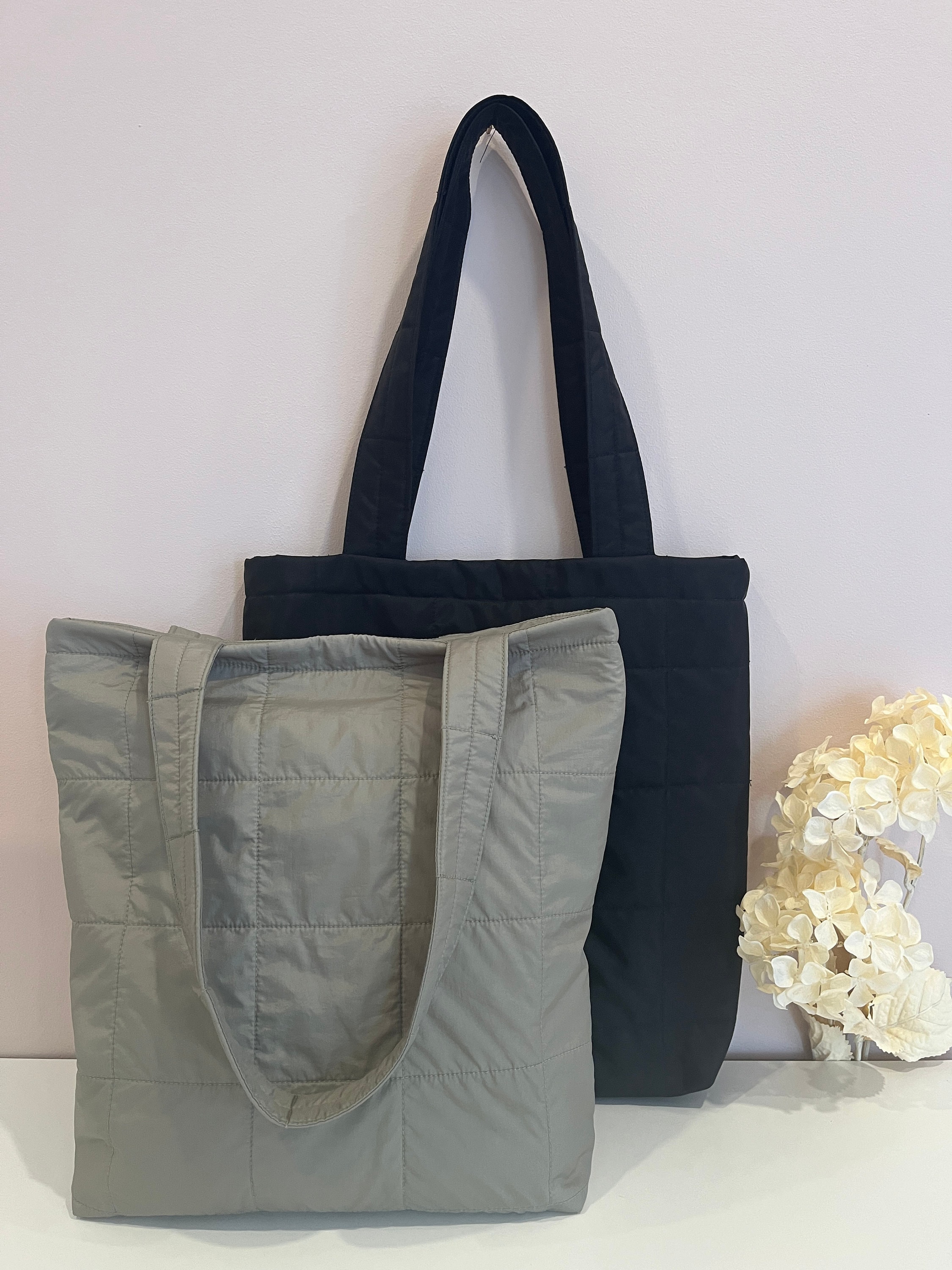 Quilted Tote Bag PDF Sewing Pattern and Tutorial / Quilted Tote Bag ...
