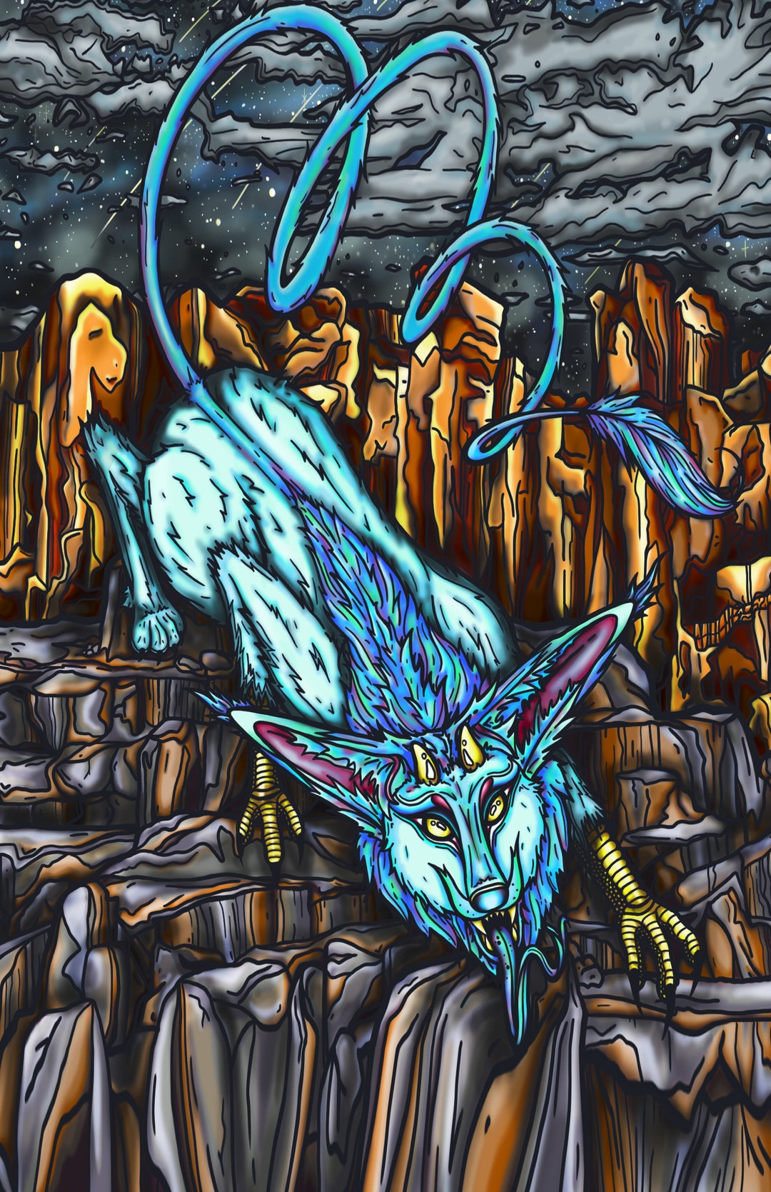 Signed "alpha Alphyn" Print - Etsy