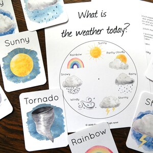 Weather Chart and Weather Cards | Homeschool Daily Rhythm Nature ...