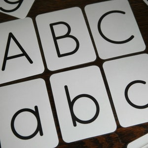 Alphabet Flashcards - Printable Uppercase, Lowercase and Red Vowel Set ...