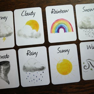 Weather Chart and Weather Cards | Homeschool Daily Rhythm Nature ...