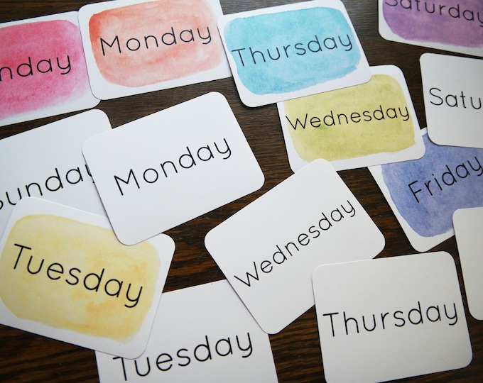 Days of the Week Learning Bundle, Perpetual Calendar, Days of the Week ...
