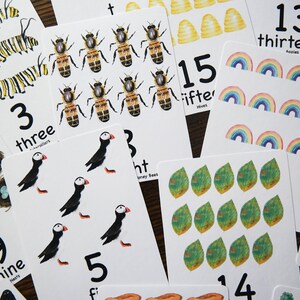 Nature Counting Cards | Preschool Charlotte Mason Homeschool Printable ...