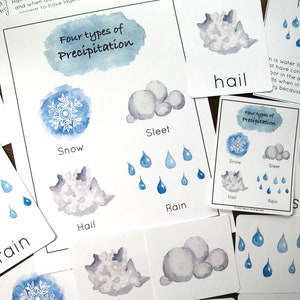 Weather Bundle HARD COPY water Cycle Focus Nature Study Charlotte Mason ...