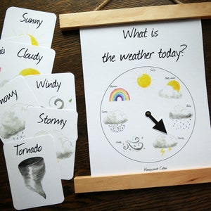 Weather Chart and Weather Cards | Homeschool Daily Rhythm Nature ...