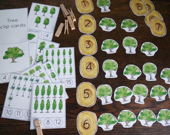 Nature Count and Clip Cards Homeschool Charlotte Mason | Etsy