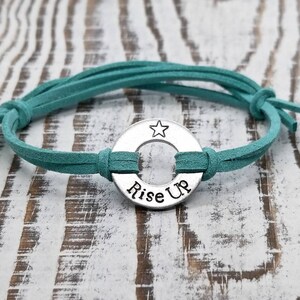 Hamilton Bracelet-hand Stamped Bracelet-rise Up-hamilton Fan-hamilton ...