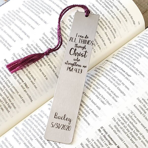 Bible Verse Bookmark - Etsy