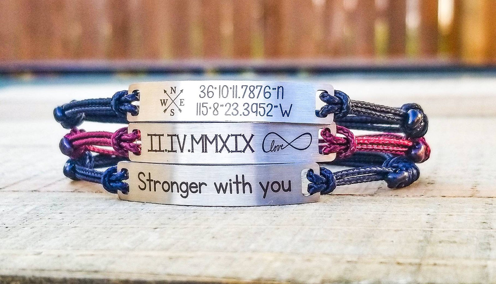 Personalized Couples Bracelets-valentines Day Gift for | Etsy