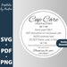 Cup Care Instructions SVG. Tumbler Washing Card Png. Printable Round ...