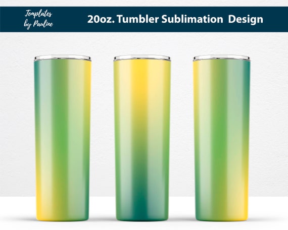 Seamless 20oz Skinny Tumbler Sublimation Designs. Yellow / | Etsy