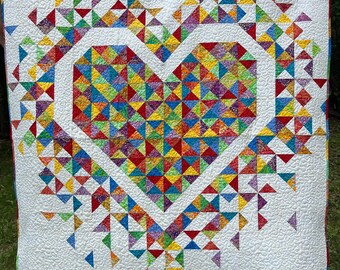 Mini Exploding Heart KIT - Riley Blake Tjaps - Confetti - Etsy