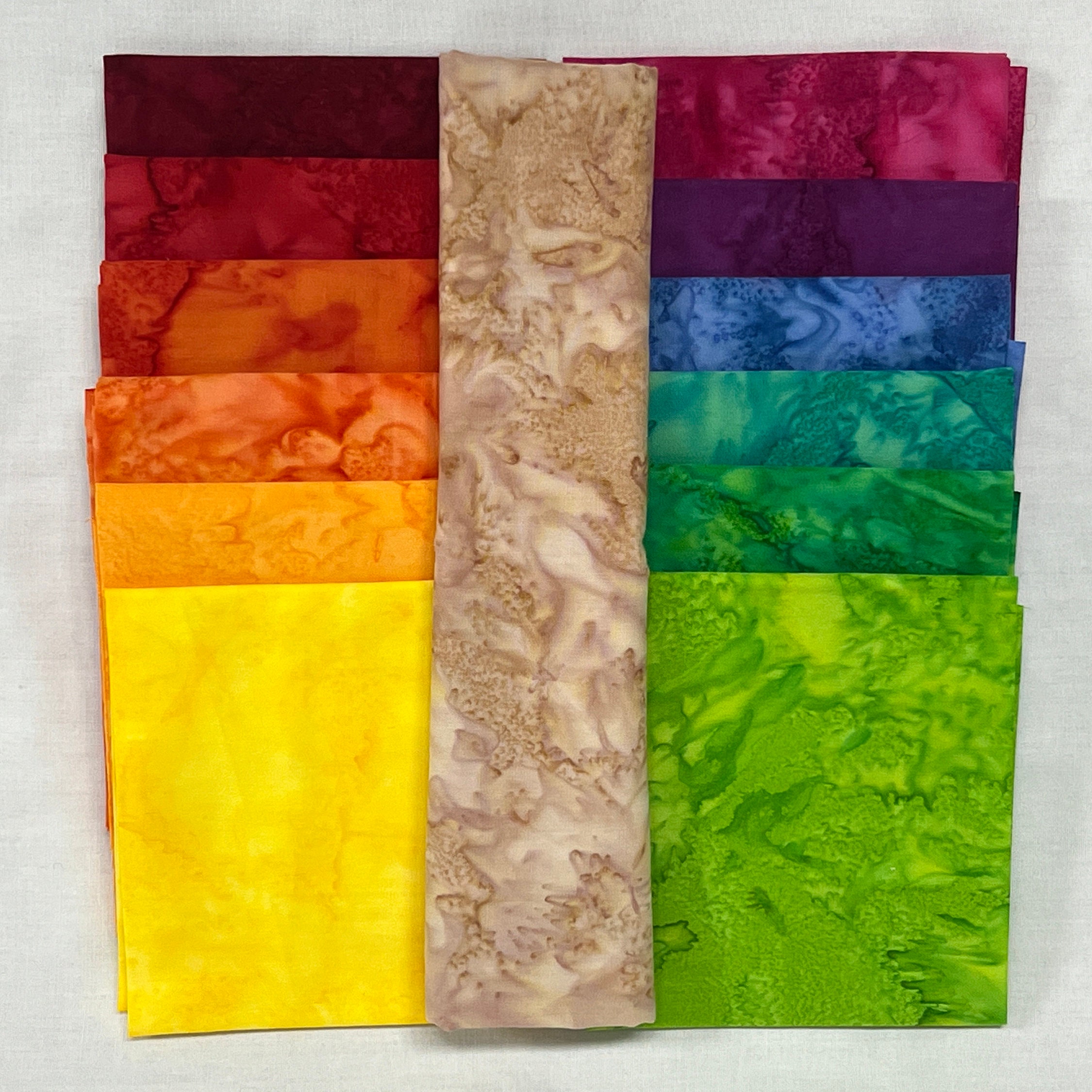 Hoffman 1895 Watercolor Batiks | Fat Quarter Bundle - Brights - Etsy