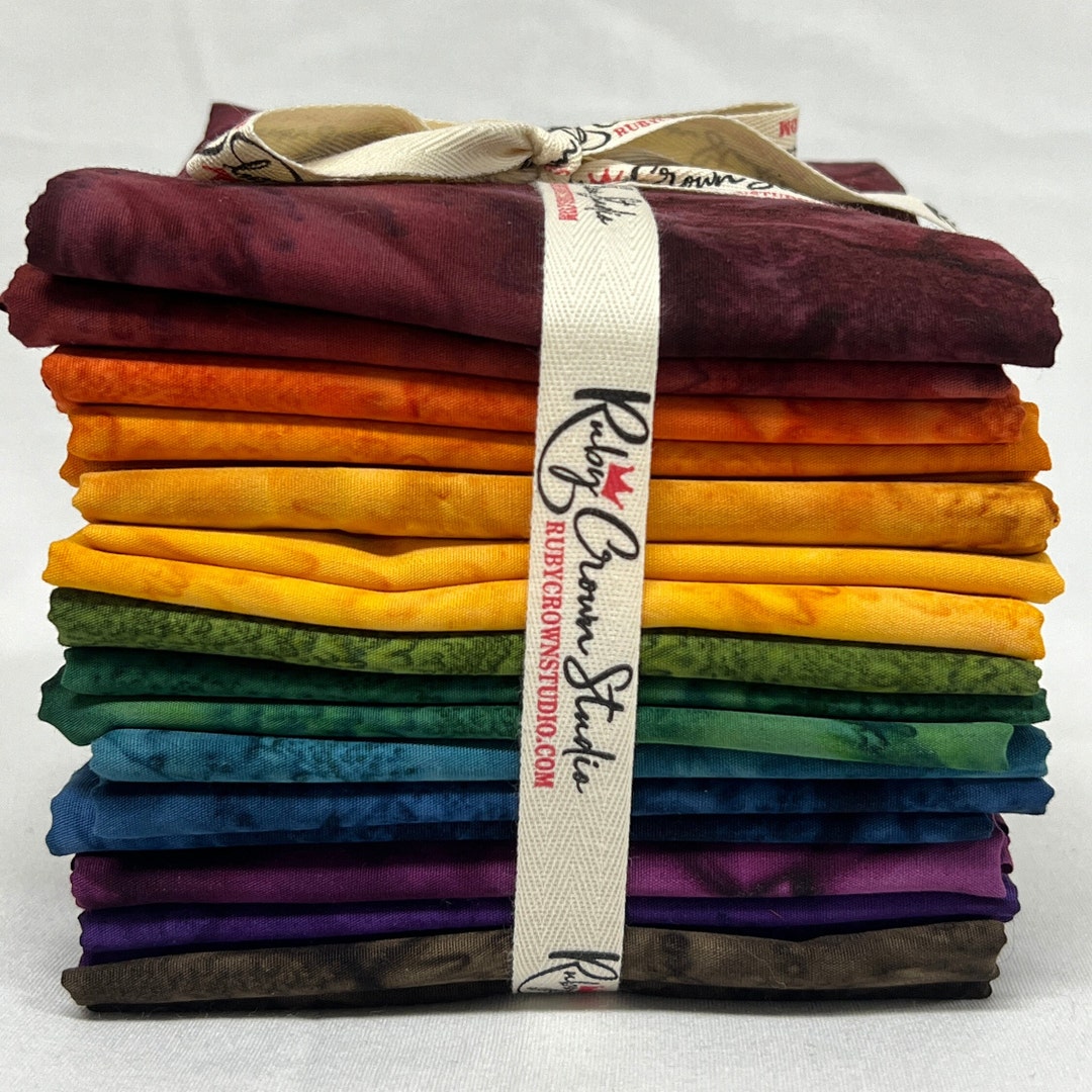 Hoffman 1895 Watercolor Batiks | JUMBO Half Yard Bundle - Autumn - Etsy