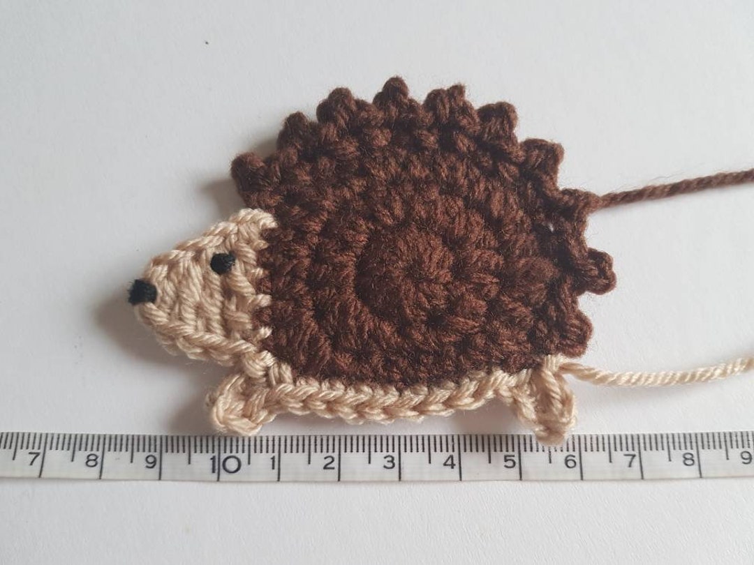 Handmade Crochet Hedgehog Applique/ Embellishment - Etsy