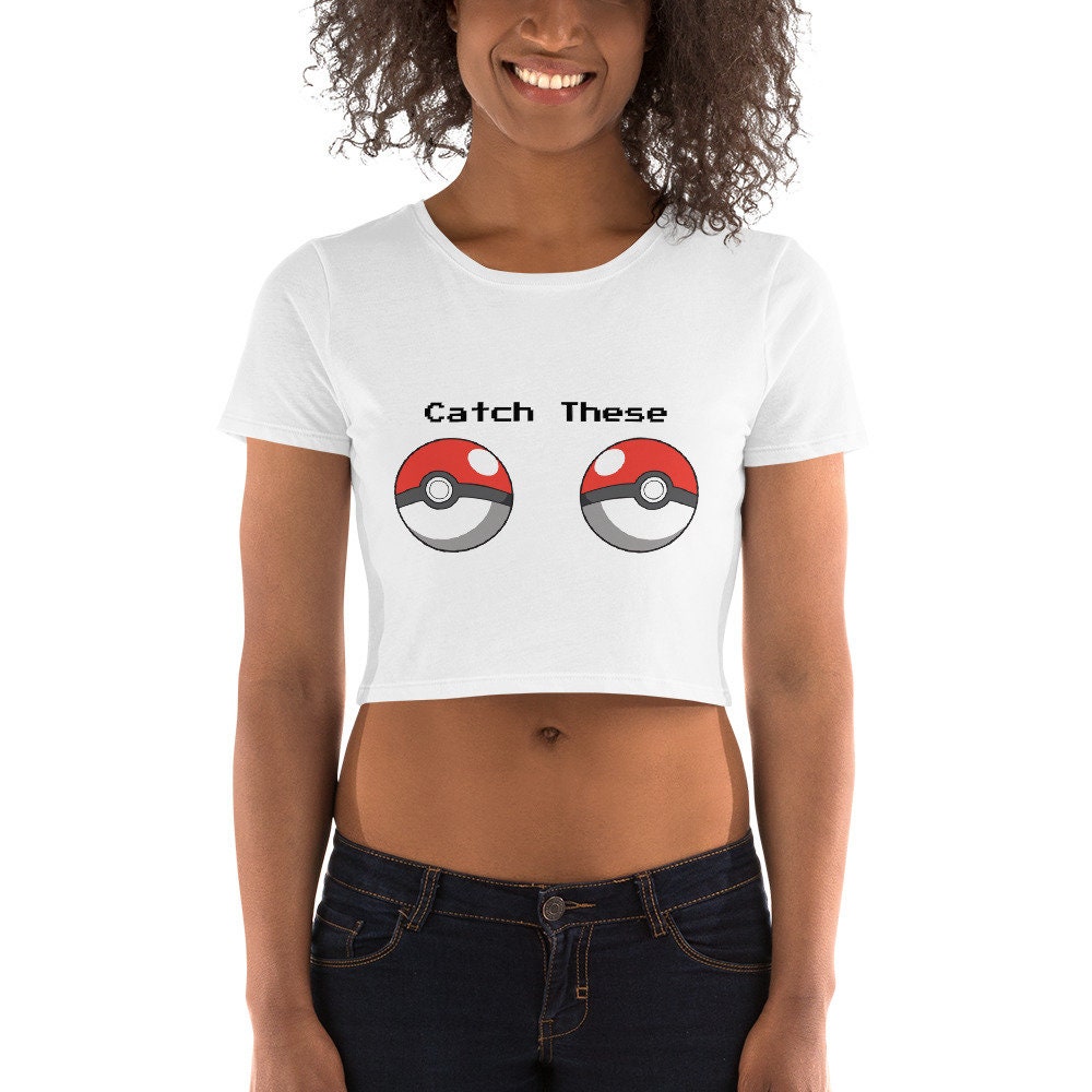 Catch These Poke-boobs Crop Top - Etsy