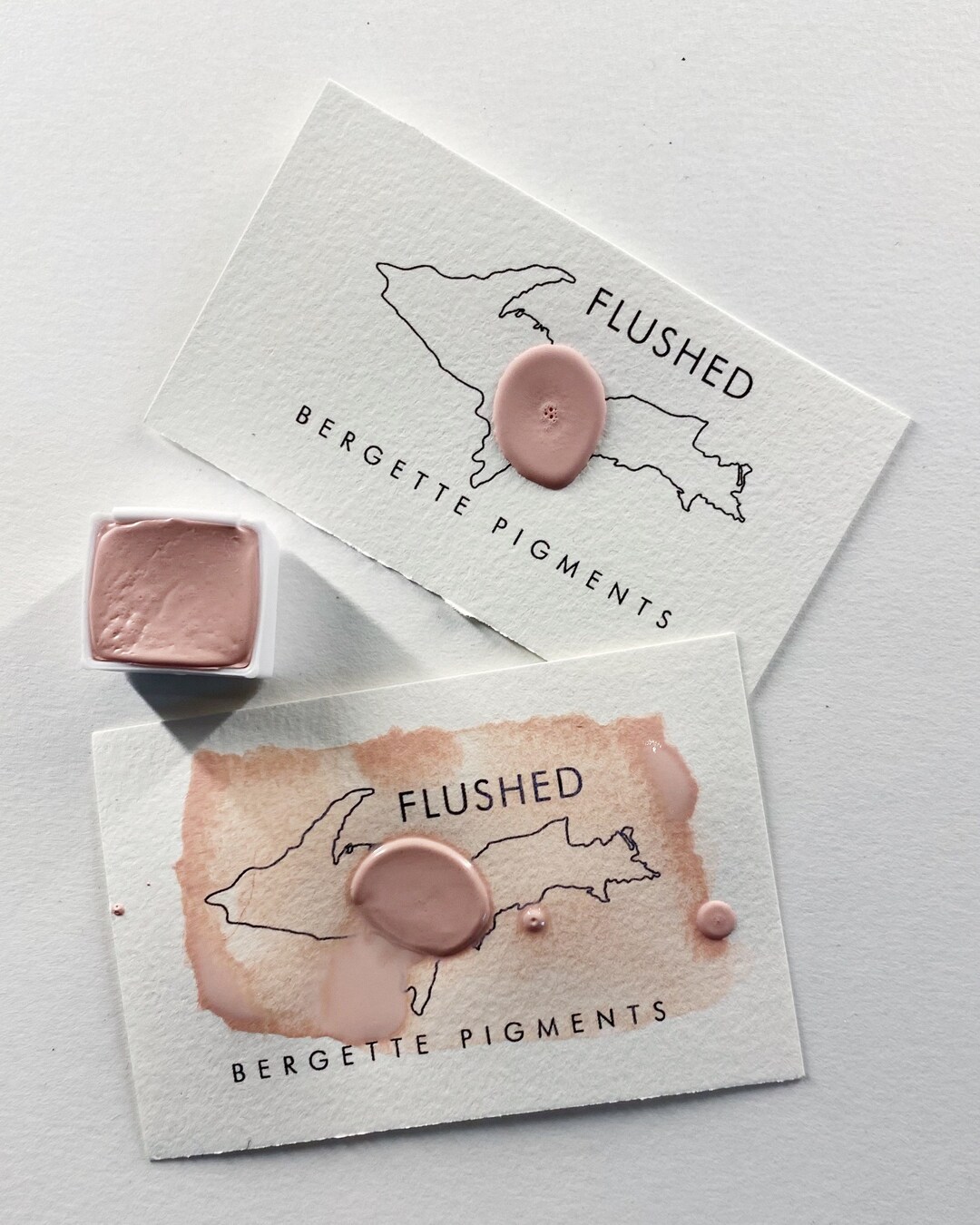 Flushed Handmade Watercolor - Etsy