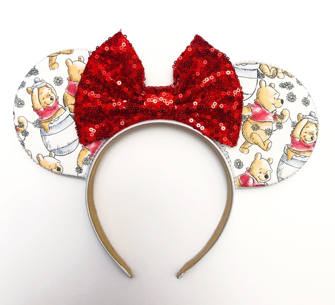 Pooh Bear Mouse Inspired Ears Minnie Mickey Mouse Headband Character ...