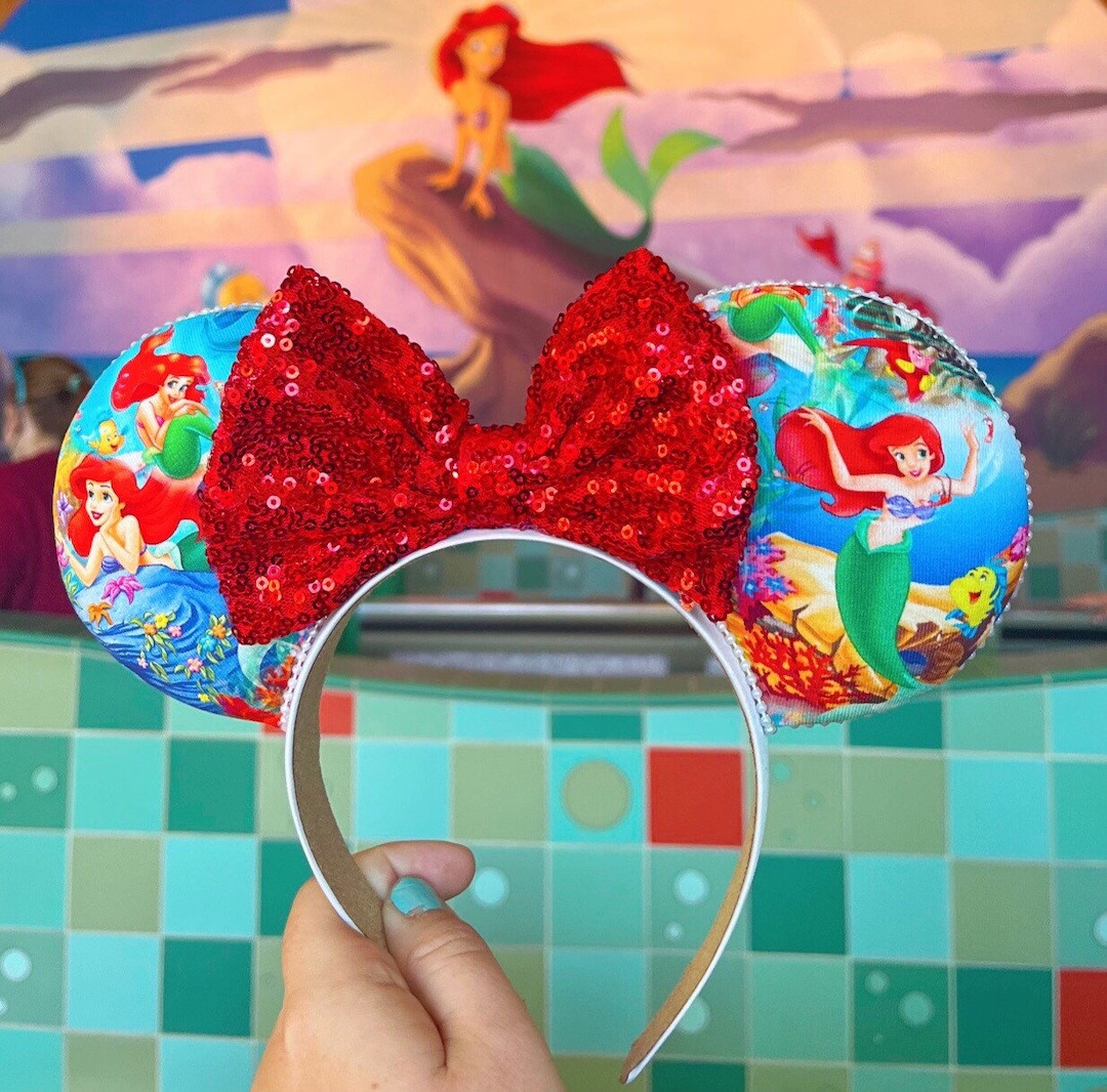 Ariel Inspired Mouse Ears Little Mermaid Minnie Mickey Headband Gift ...
