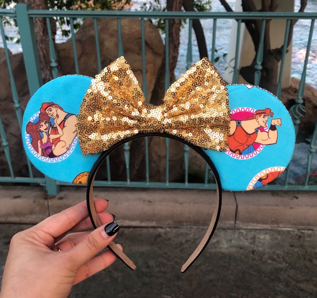 Hercules Inspired Ears Headband Mouse Bow Character Minnie Mickey - Etsy