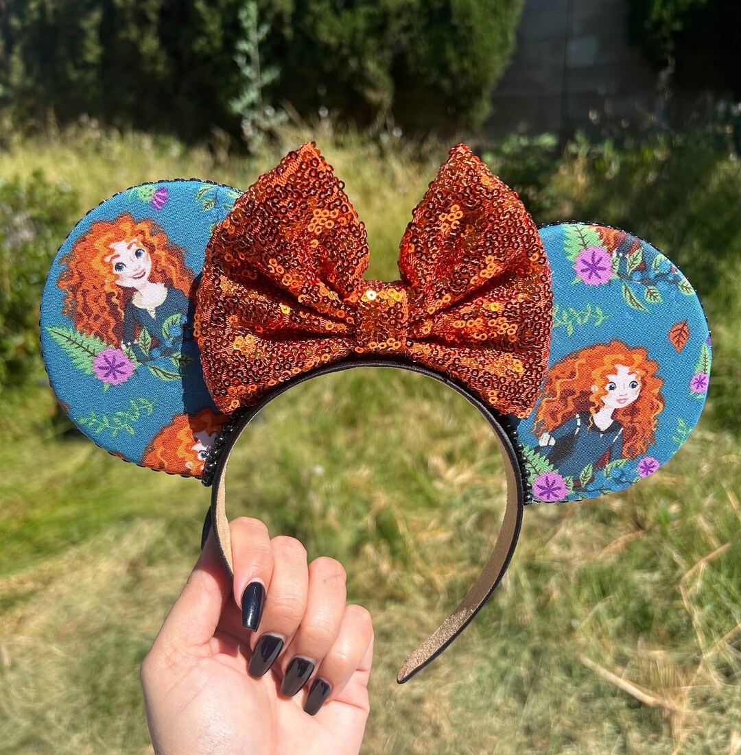 Brave Merida Princess Inspired Mouse Ears Headband Mickey Minnie ...