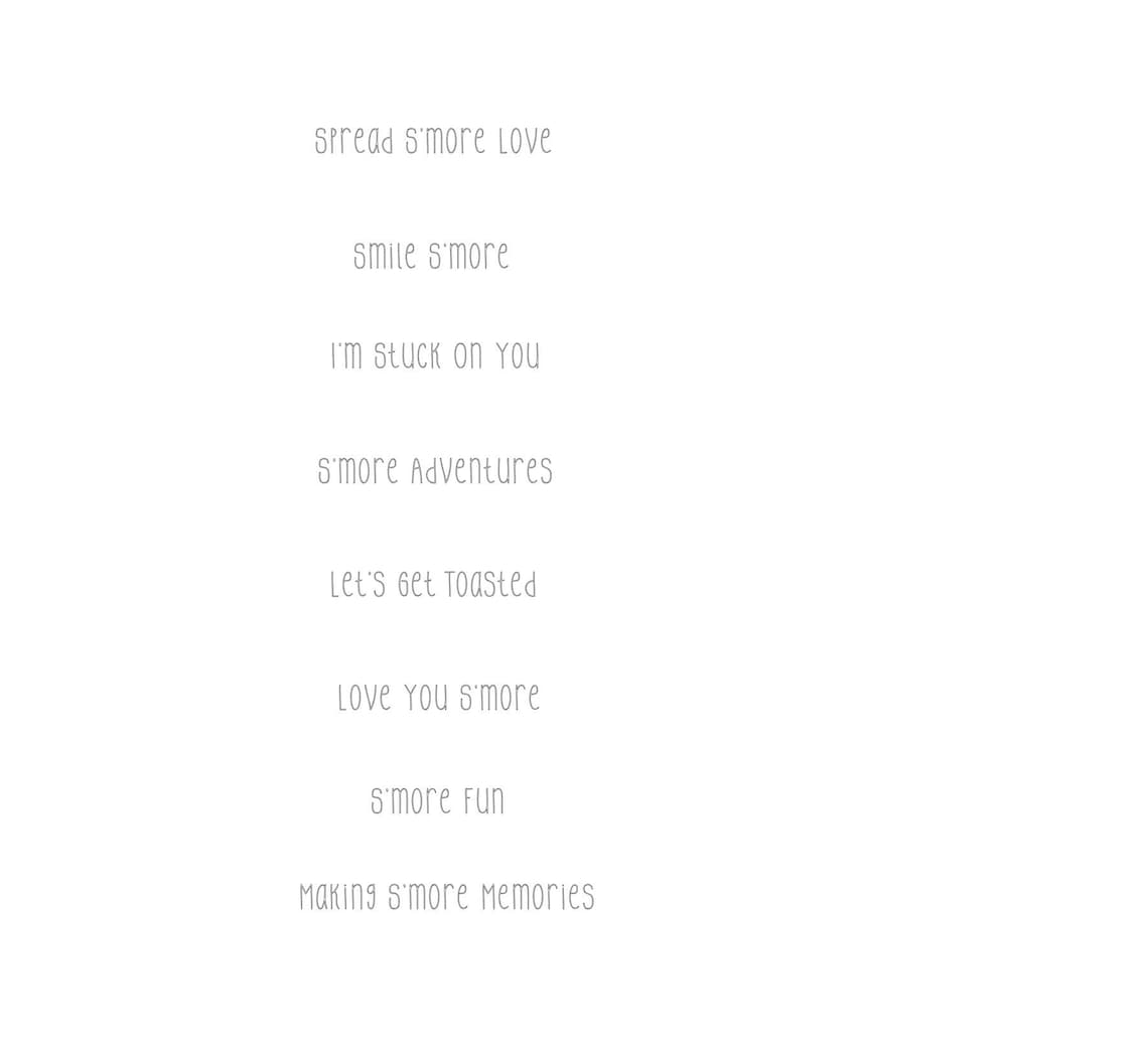 S'more Sayings SVG | Digital S'more Sayings | Camping SVG | Marshmellow ...