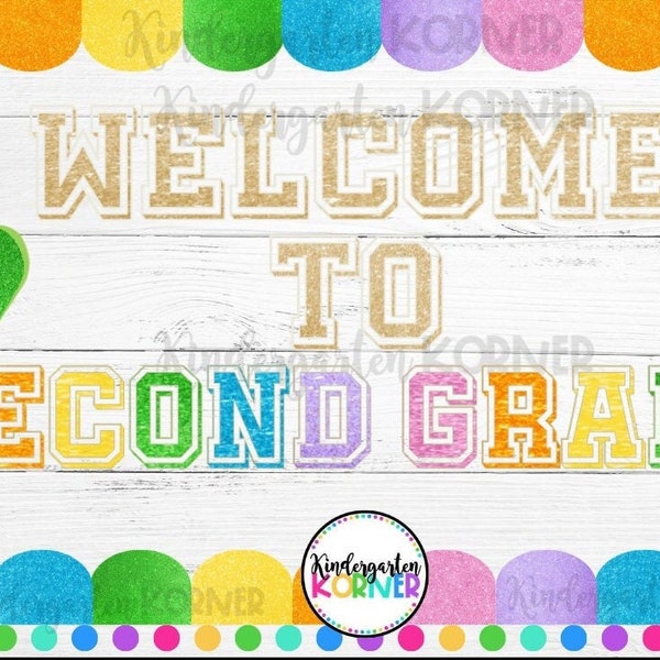 Welcome 2nd Grade Bulletin Board - Etsy