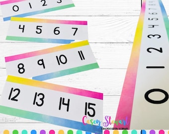 2D Shapes Posters Rainbow Neon Watercolors Kindergarten 1st Math ...