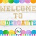 Welcome to Pre-k Preschool Varsity Letters Bulletin Board Printable ...