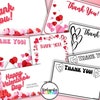 Valentine's Day Thank You Notes | Editable Thank You Notes Cards ...