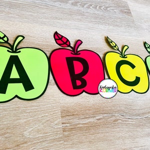 Apples Bulletin Board Letters | Custom Signs, Banners, Displays, Door ...