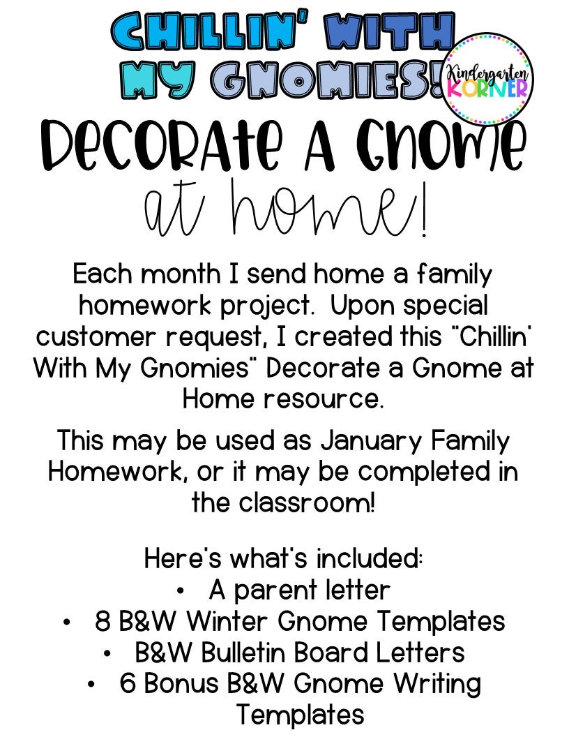 Chillin' With My Gnomies Winter Gnomes Bulletin Board Gnome Craft Gnome ...