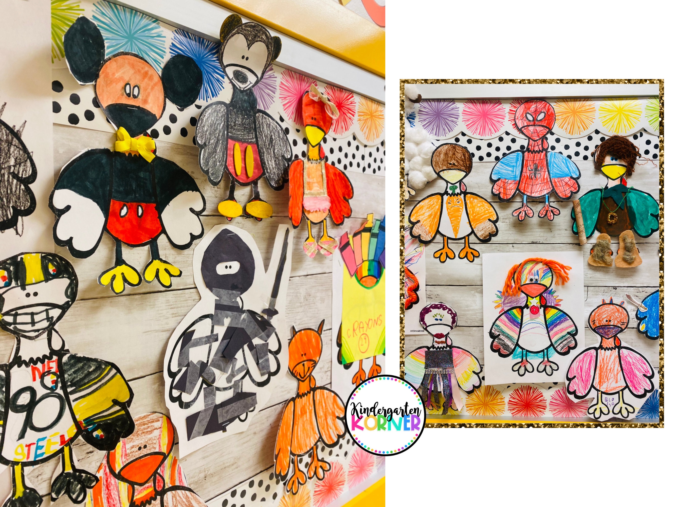 Turkeys in Disguise Disguise a Turkey Thanksgiving Bulletin Board ...