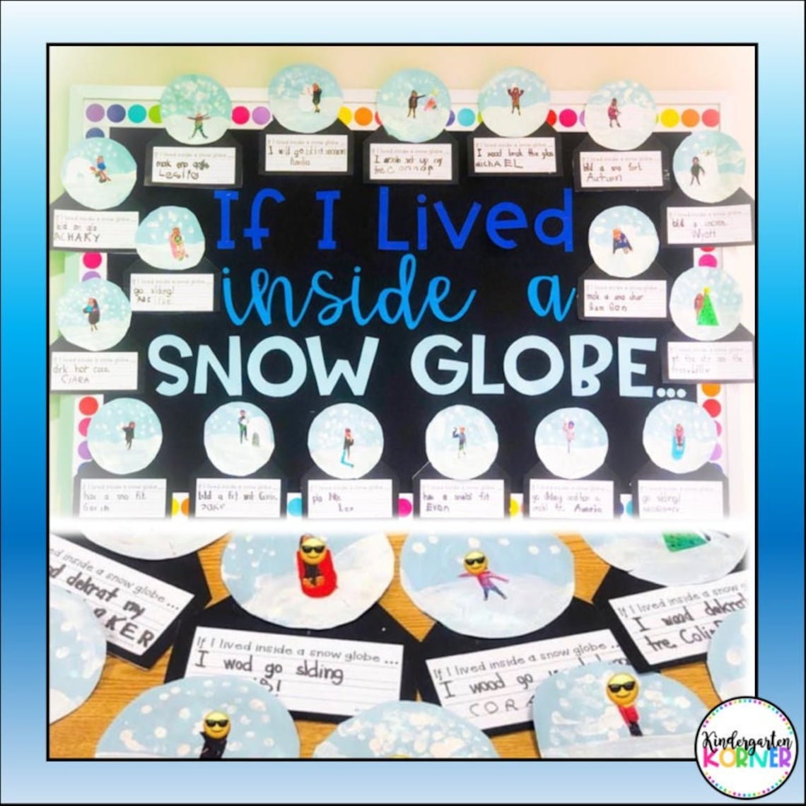 Snowglobe Bulletin Board | Snow Globe Craft and Writing | Winter ...