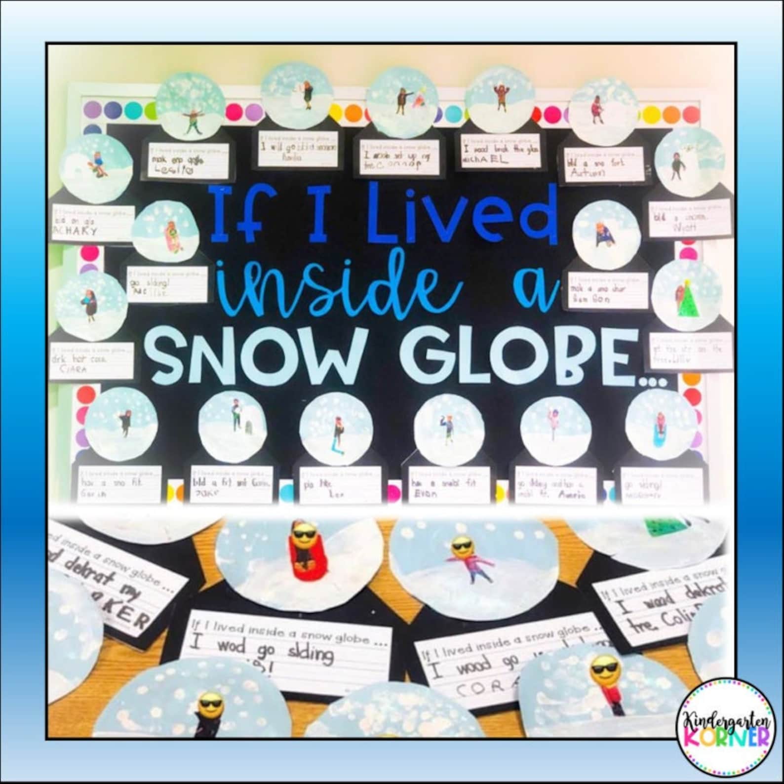 Snowglobe Bulletin Board | Snow Globe Craft and Writing | Winter ...