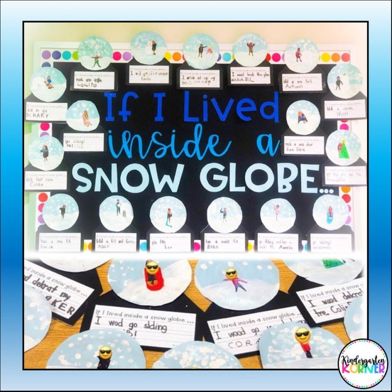 Snowglobe Bulletin Board | Snow Globe Craft and Writing | Winter ...