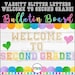 Welcome to Second Grade Varsity Letters Bulletin Board Kit Printable ...