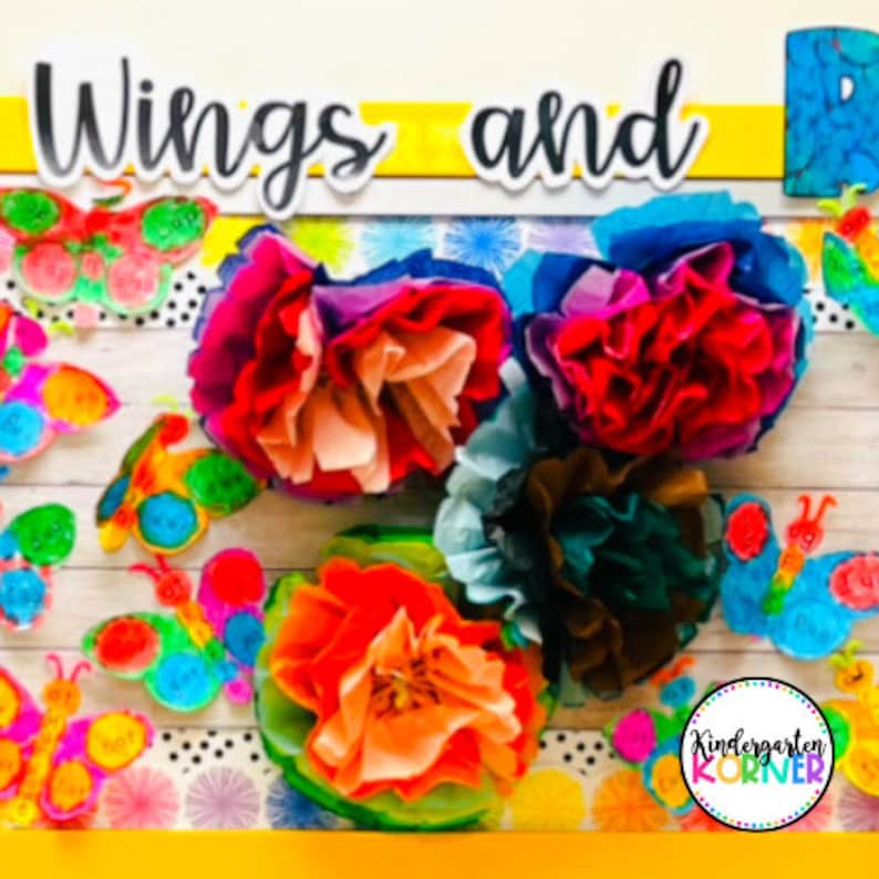 Butterflies Spring Bulletin Board Butterfly Word Families Kindergarten ...